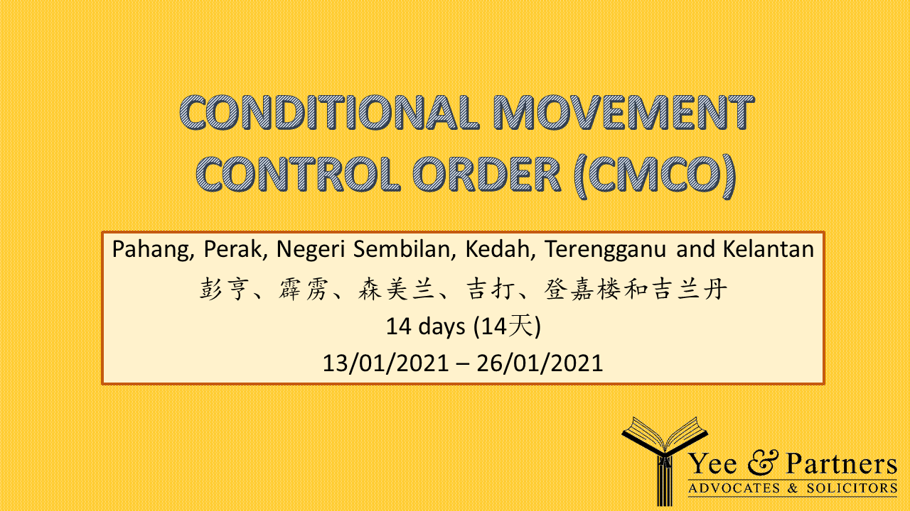 Implementation of Movement Control Order 2.0 – YEE & PARTNERS